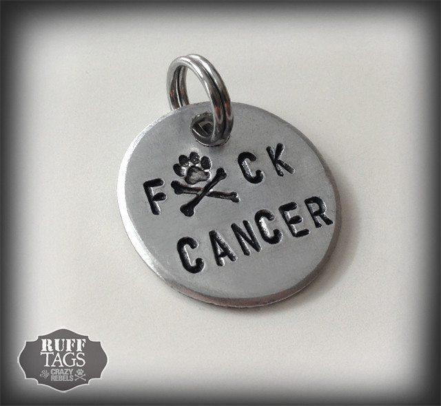 The F*ck Cancer Dog Tag by Crazy Rebels – Barking Beast